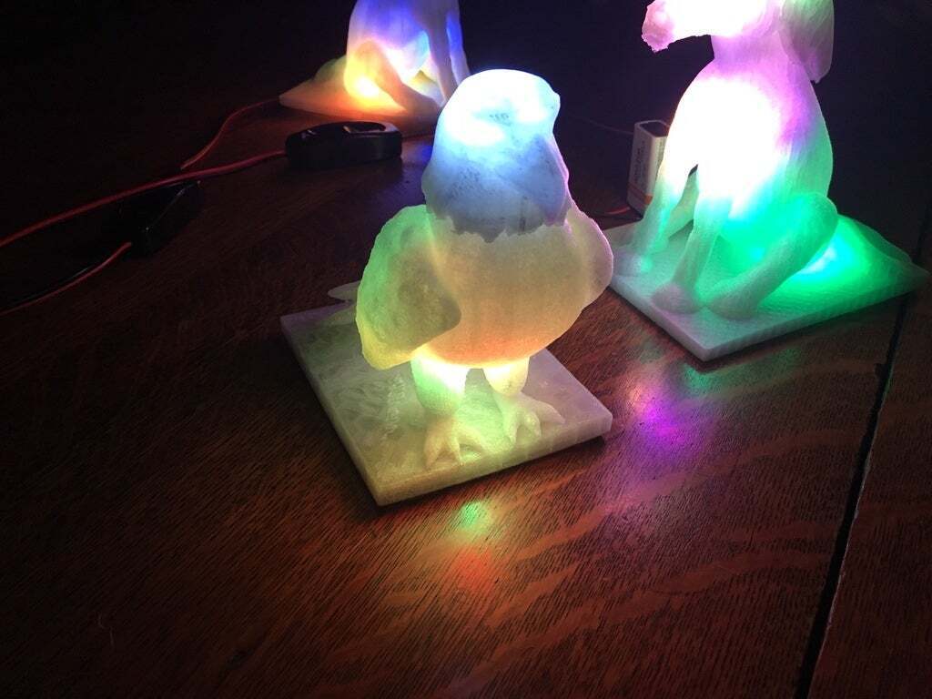 Free STL file Eagle Lamp 🦅・3D printing template to download・Cults