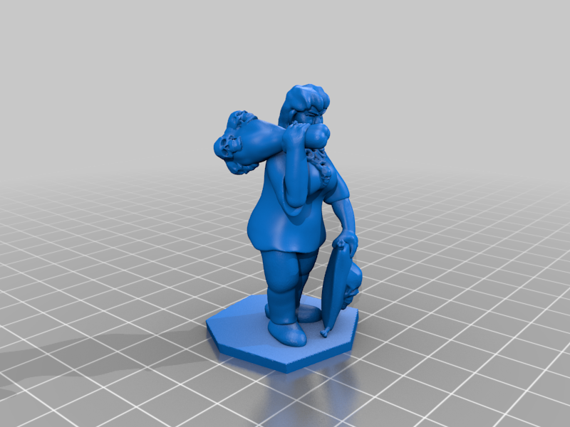 Free STL file Half-Orc Barbarian 💀・Template to download and 3D print・Cults