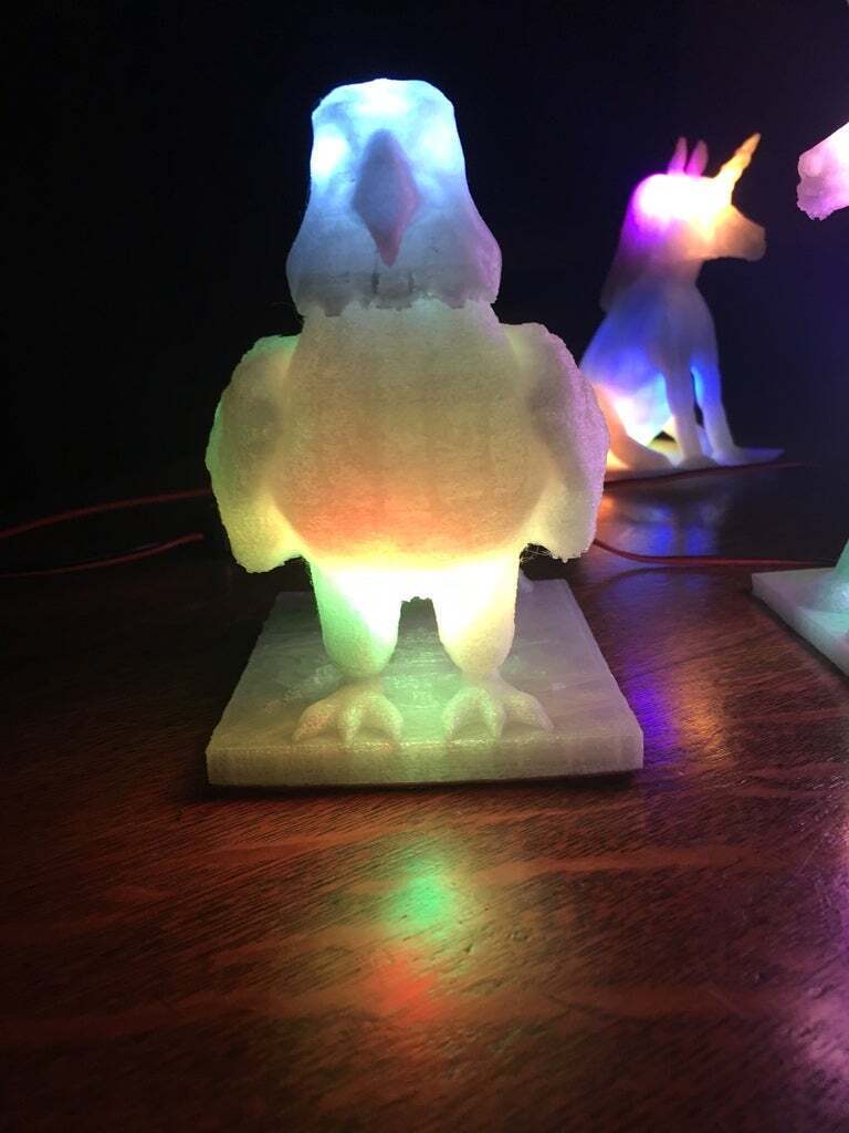 Free STL file Eagle Lamp 🦅・3D printing template to download・Cults