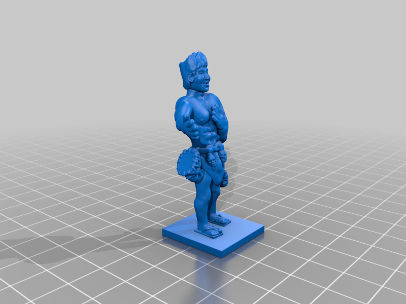 Free STL file Half Orc Bard 🥁・Object to download and to 3D print・Cults