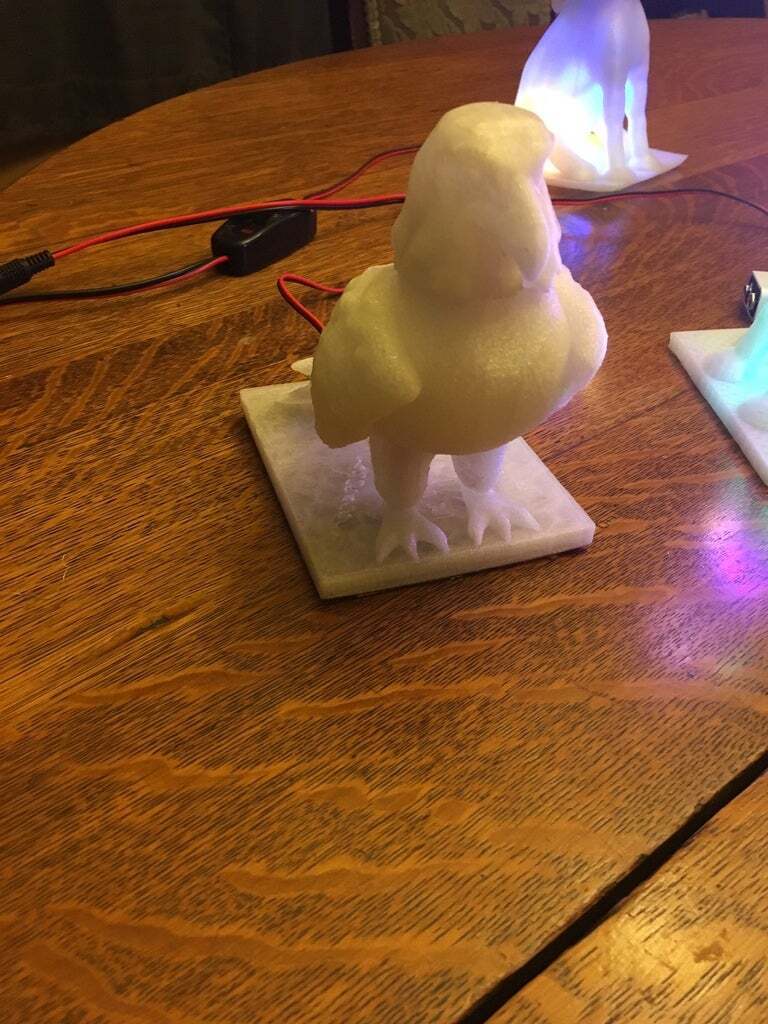 Free STL file Eagle Lamp 🦅・3D printing template to download・Cults