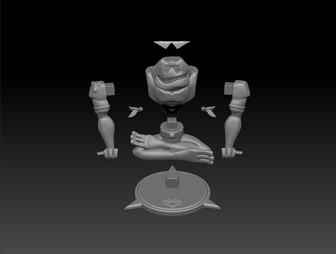 3D file Rash Battletoads Meditating -Cell Phone Holder・Model to ...