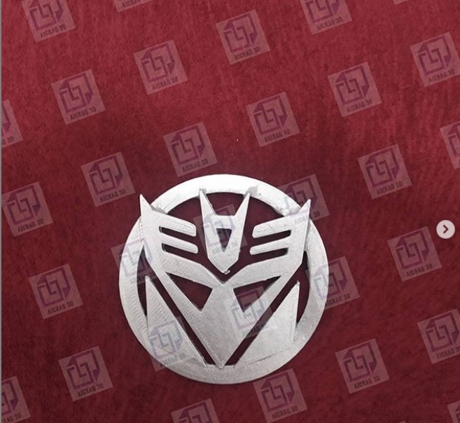 STL file Decepticons logo for car・3D printer model to download・Cults