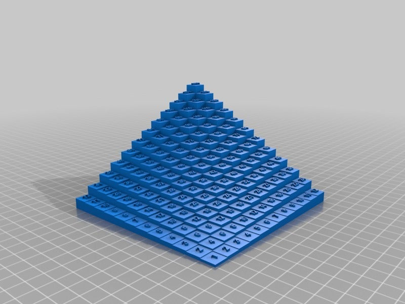 Free STL file 12x12 Multiplication Table in 3D 📐・3D printable model to ...