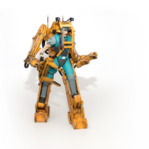 3D printing DIY Alien vs. Power Loader fight with LED lights ・ Cults