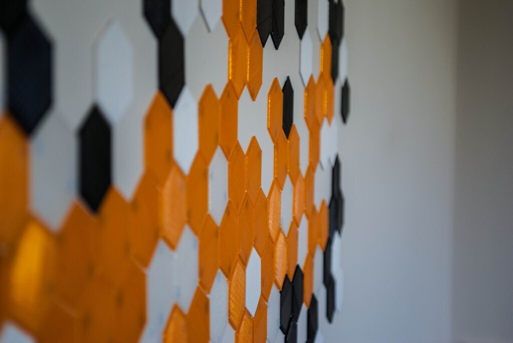 Free STL file Hexagon Tile Art 🎨・3D printer model to download・Cults