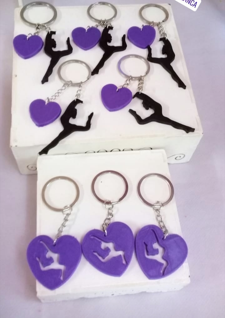STL file key chain gymnast・3D printable design to download・Cults