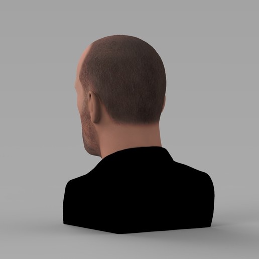 Download STL files Jason Statham bust ready for full color 3D printing ...