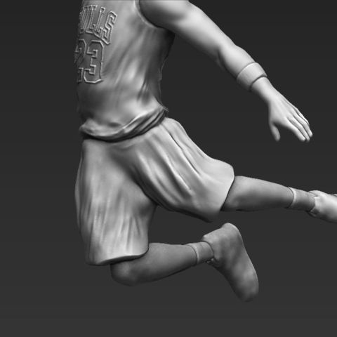 Download 3D printer model Michael Jordan 3D printing ready stl obj ・ Cults