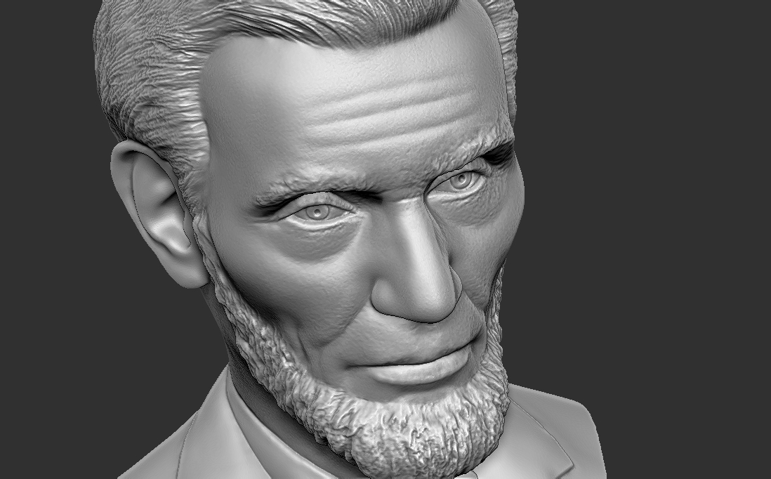 3D file Abraham Lincoln bust 3D printing ready stl obj formats・3D ...