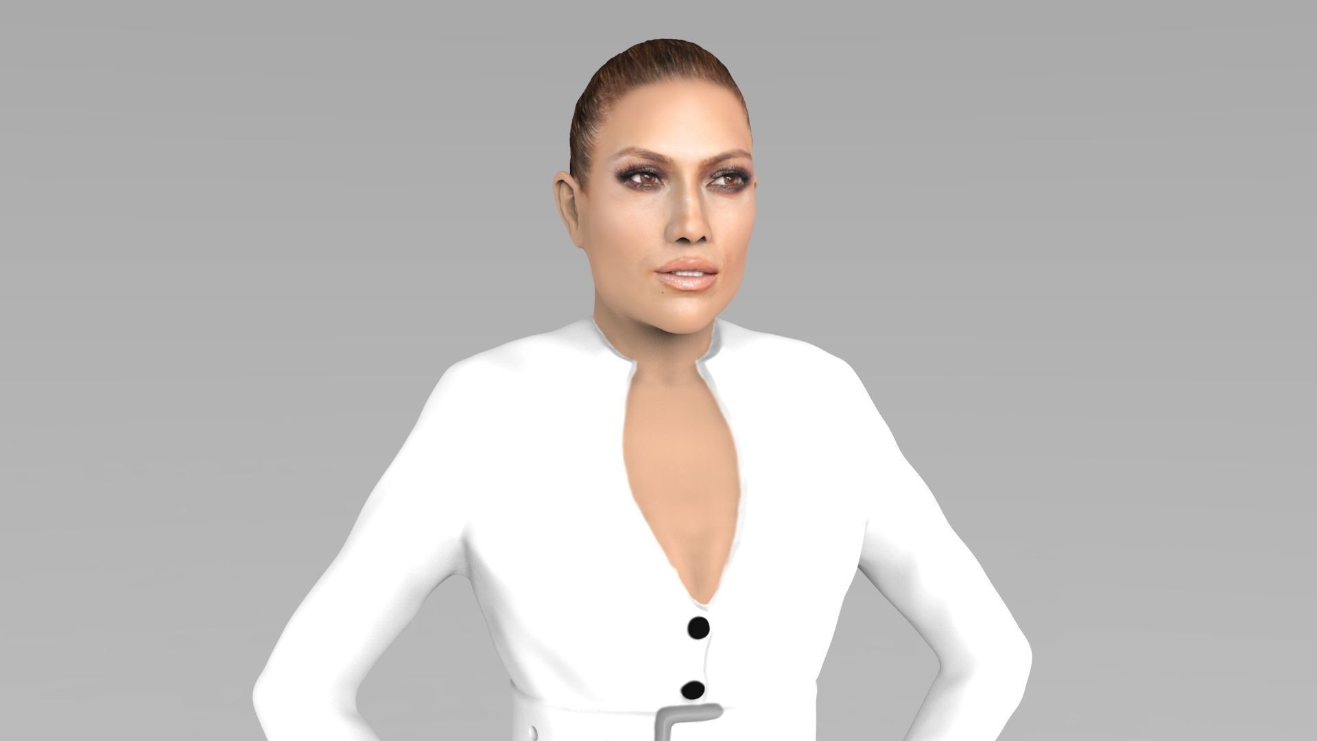 Fichier STL Jennifer Lopez prête pour l'impression 3D en couleur 🗿 ...