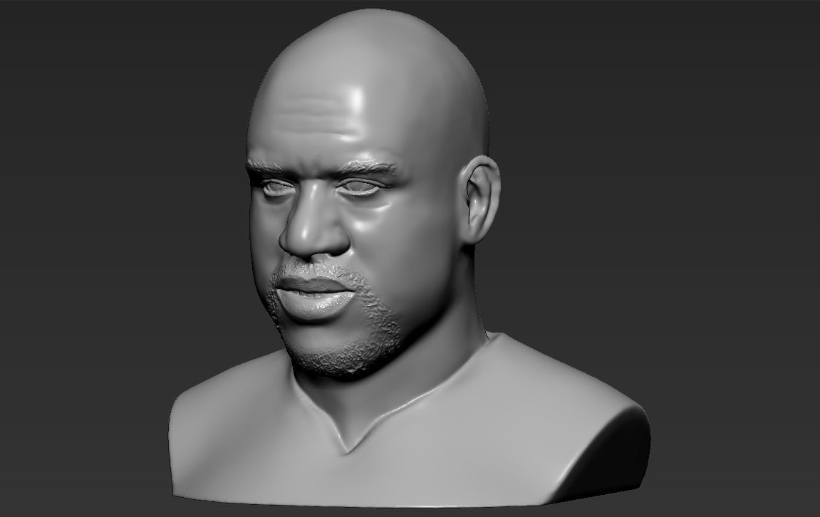 STL file Shaq ONeal bust 3D printing ready stl obj・3D printer model to ...