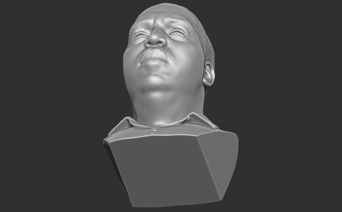 3D file The Notorious B.I.G. bust 3D printing ready stl obj formats 👤 ...