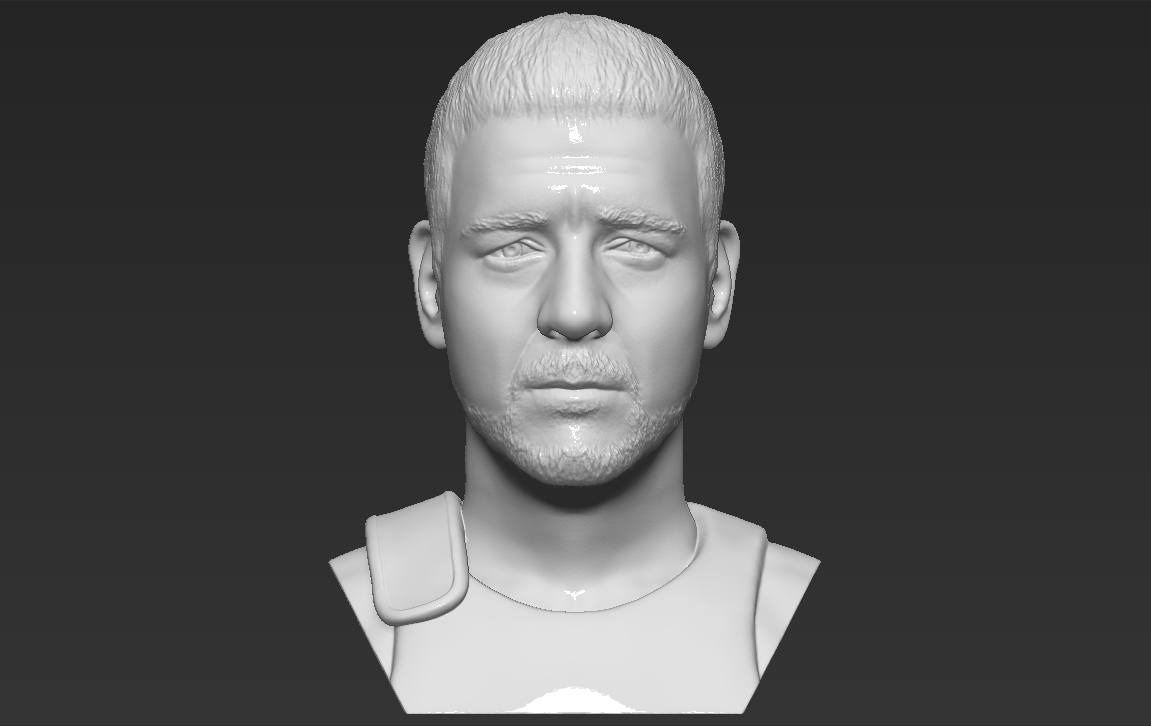 Archivo 3D Gladiador Russell Crowe busto impresión 3D listo formatos ...