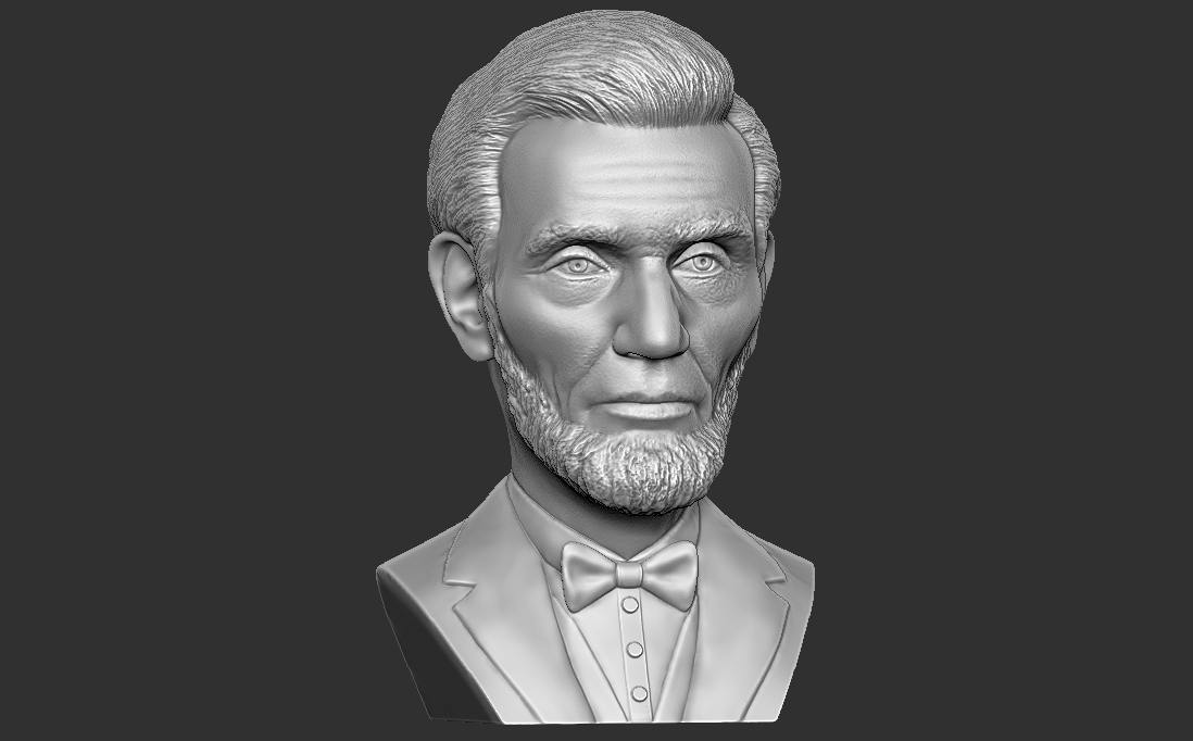 3D file Abraham Lincoln bust 3D printing ready stl obj formats・3D ...
