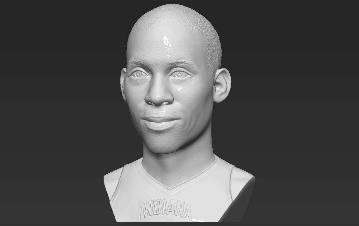 3D file Reggie Miller bust 3D printing ready stl obj formats 👤・Model to ...