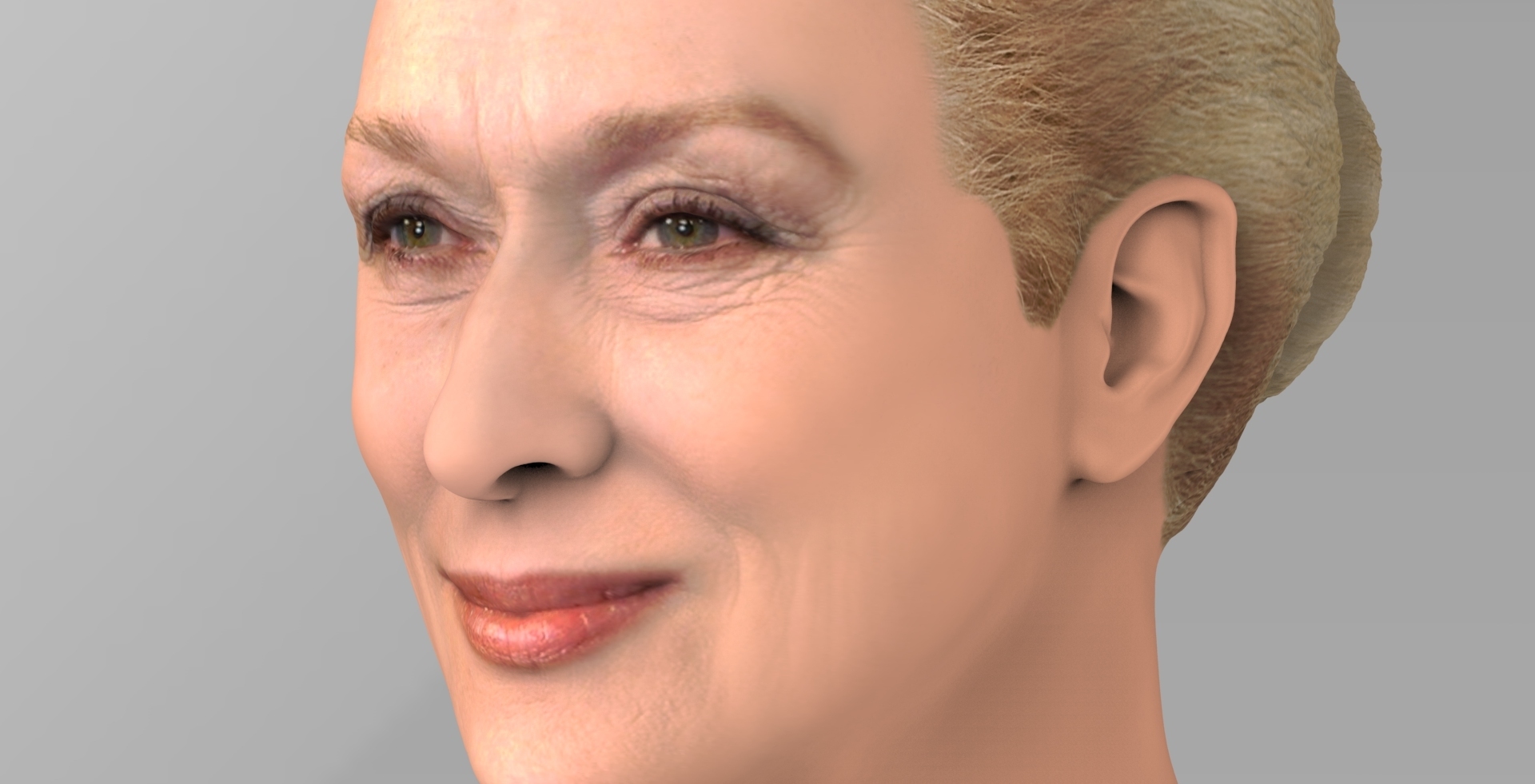 3D file Meryl Streep bust ready for full color 3D printing 👤・3D print ...