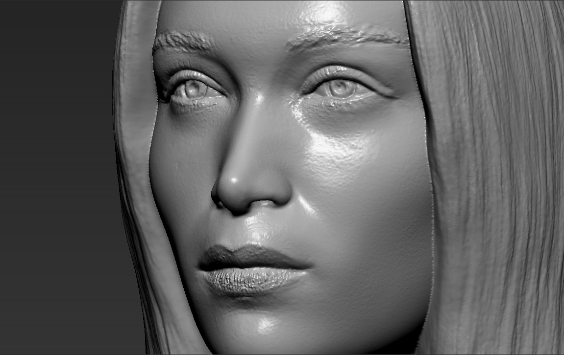3D file Bella Hadid bust 3D printing ready stl obj formats 👤・Design to ...