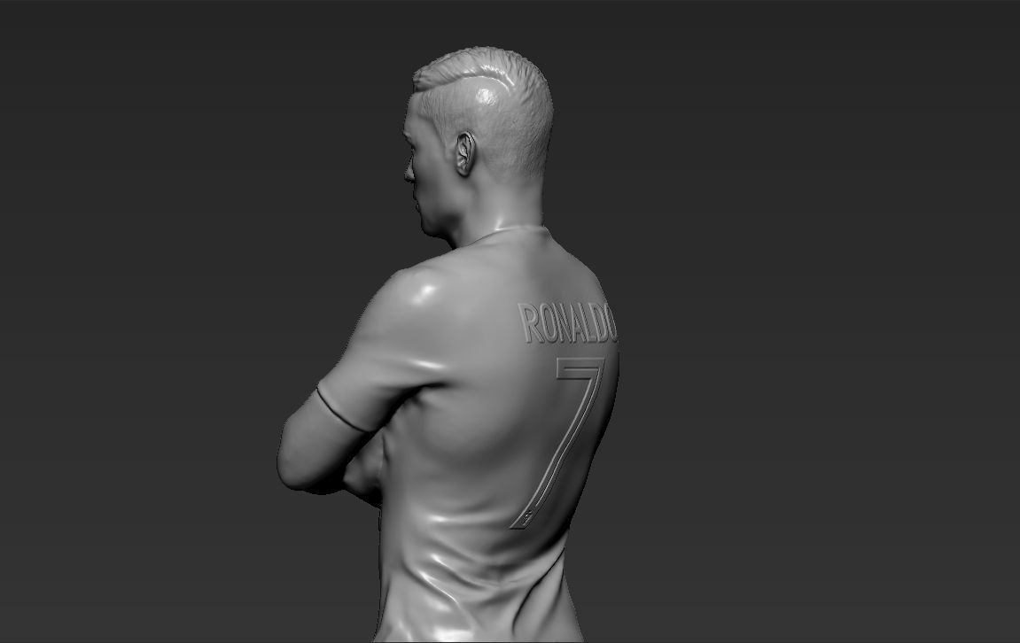Download STL file Cristiano Ronaldo Portugal 3D printing ready stl obj ...