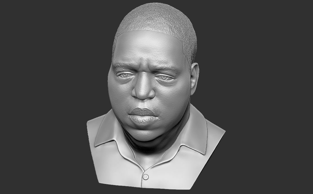 3D file The Notorious B.I.G. bust 3D printing ready stl obj formats 👤 ...