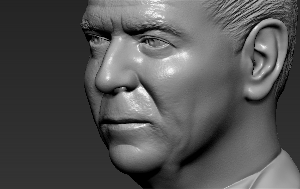 Fichier 3D Buste de Ronald Reagan impression 3D prête stl formats obj 👫 ...