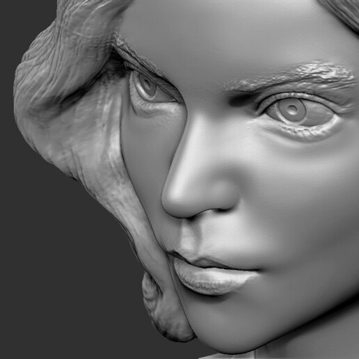 Download STL file Beth Harmon from Queens Gambit bust 3D printing ready ...