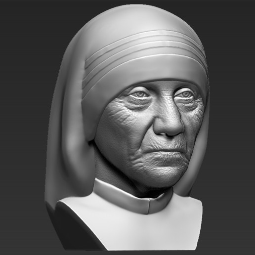 Download STL file Mother Teresa bust 3D printing ready stl obj formats • 3D printing model ・ Cults
