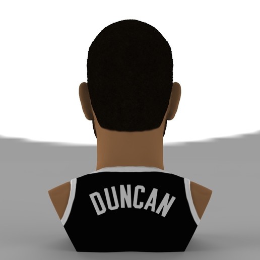 Download 3D printer designs Tim Duncan bust ready for full color 3D ...