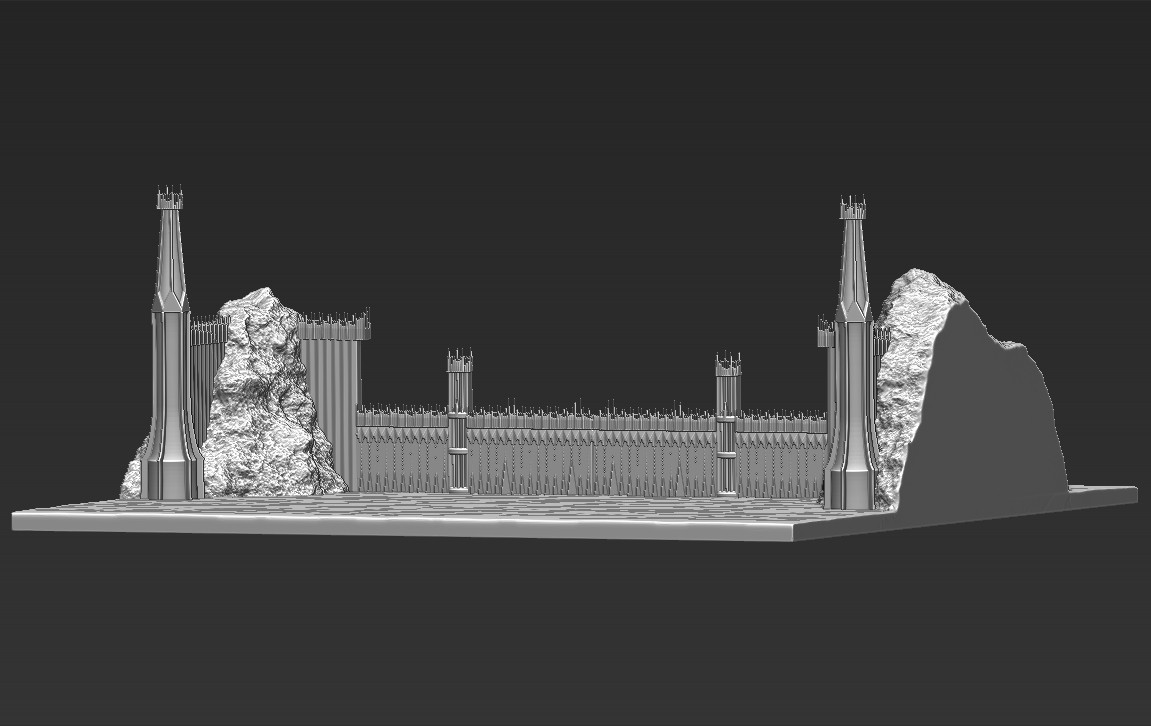 STL file The Black Gate of Mordor from The Lord of the Rings stl obj・3D ...