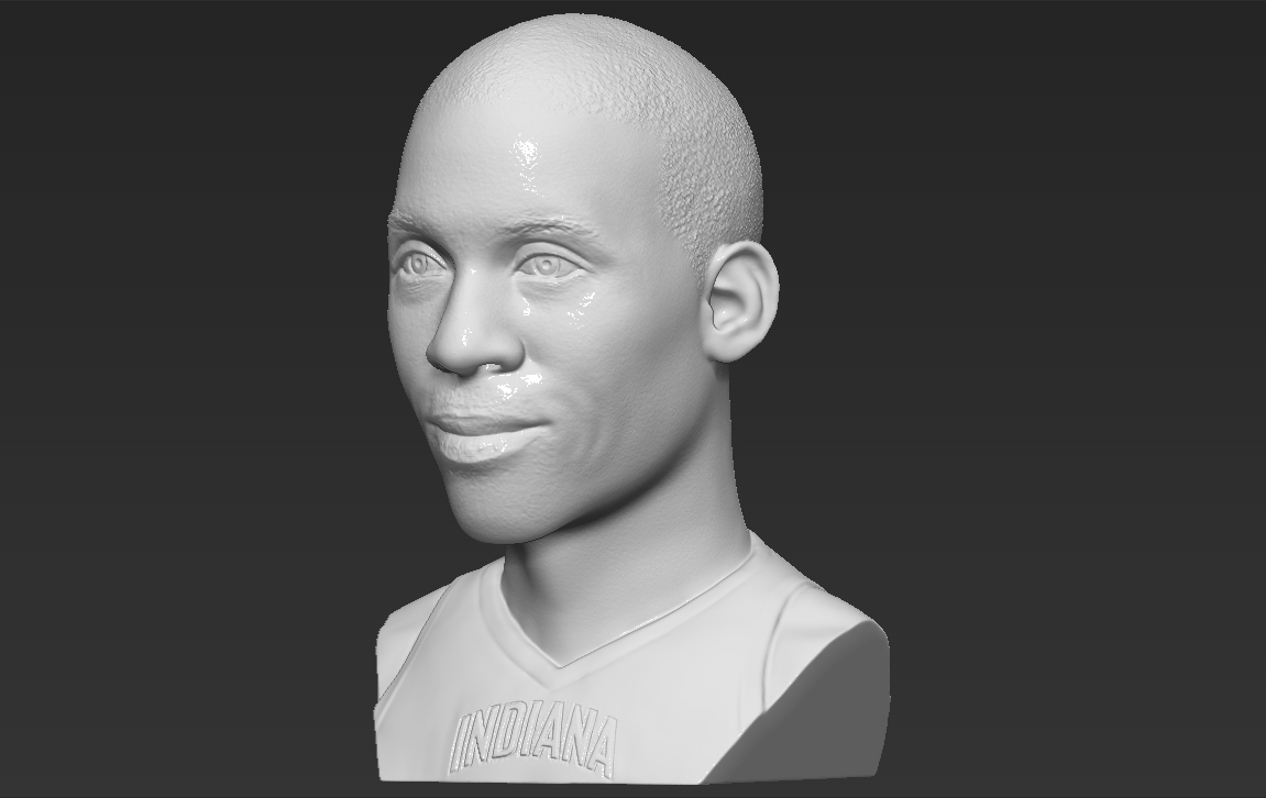 3D file Reggie Miller bust 3D printing ready stl obj formats 👤・Model to ...