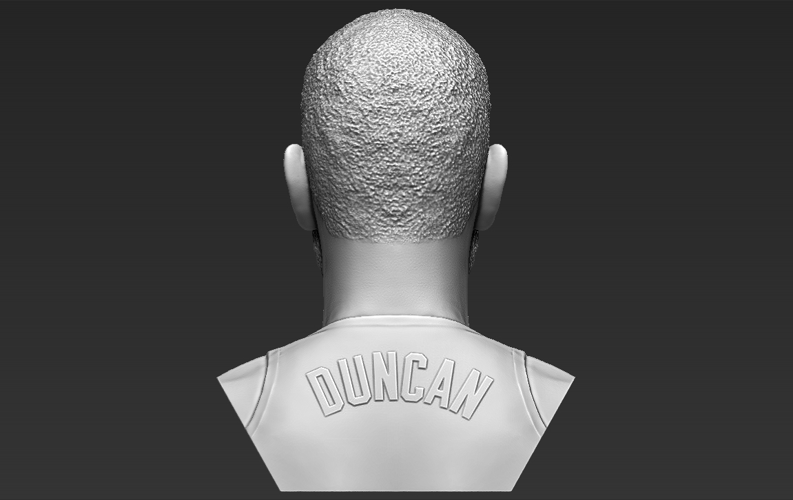 3D file Tim Duncan bust 3D printing ready stl obj formats 👤・Template to ...