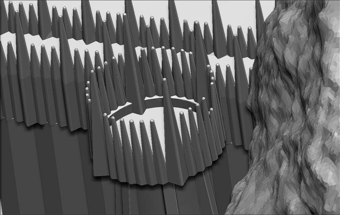 STL file The Black Gate of Mordor from The Lord of the Rings stl obj・3D ...