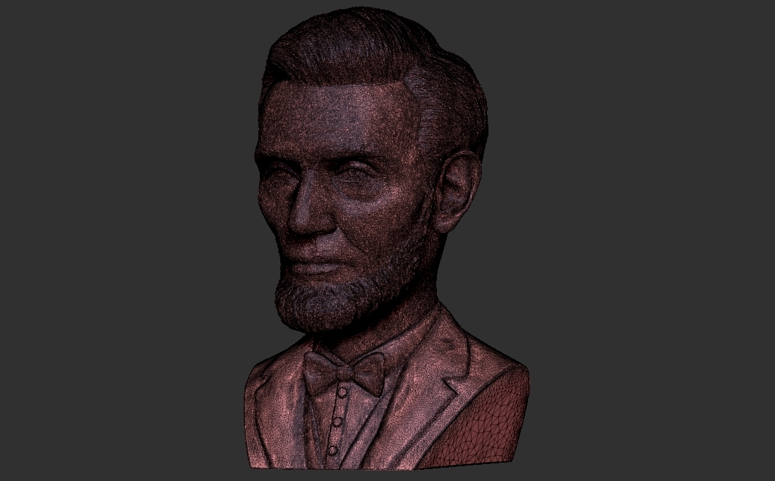 3D file Abraham Lincoln bust 3D printing ready stl obj formats・3D ...