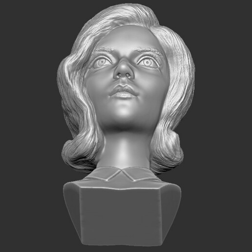 Download STL file Beth Harmon from Queens Gambit bust 3D printing ready ...