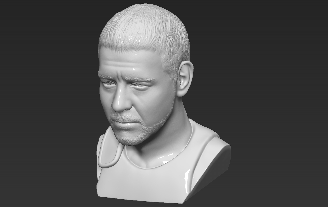 Archivo 3D Gladiador Russell Crowe busto impresión 3D listo formatos ...