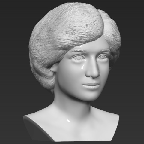 Descargar archivo STL El busto de la Princesa Diana en 3D listo para ...