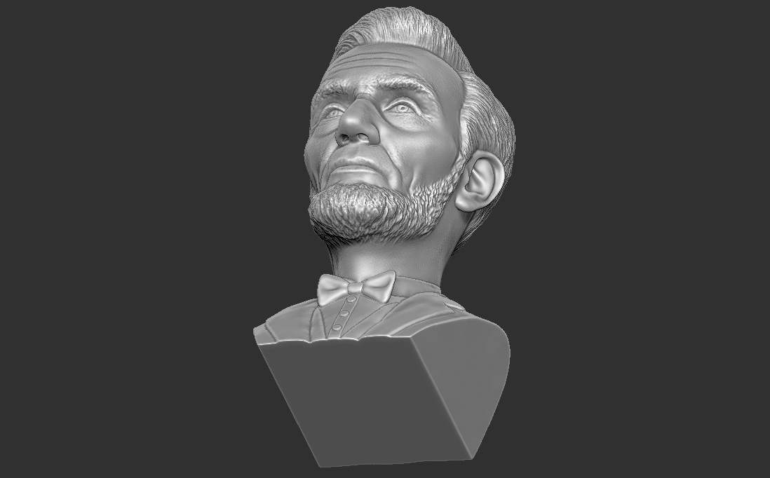 3D file Abraham Lincoln bust 3D printing ready stl obj formats・3D ...