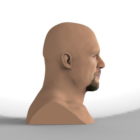 Download 3D printing templates Stone Cold Steve Austin bust ready for ...