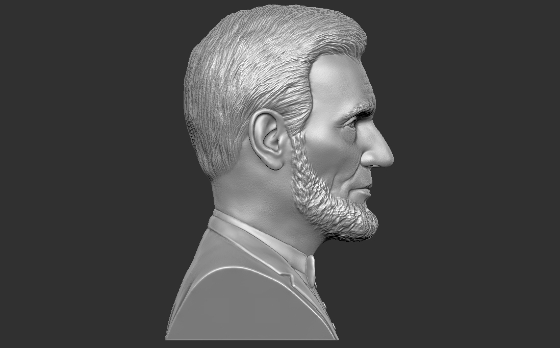 3D file Abraham Lincoln bust 3D printing ready stl obj formats・3D ...