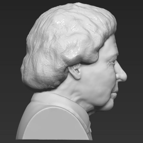 Download STL file Queen Elizabeth II bust 3D printing ready stl obj ...