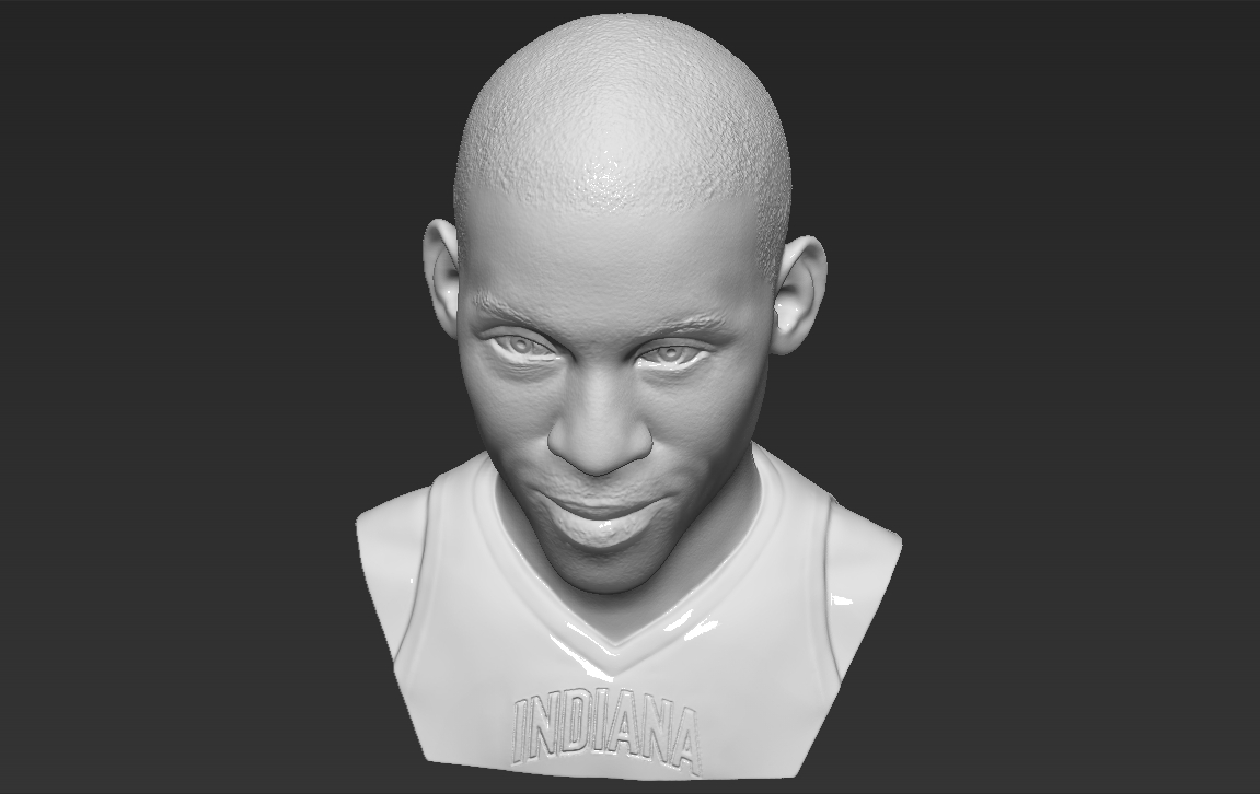 3D file Reggie Miller bust 3D printing ready stl obj formats 👤・Model to ...