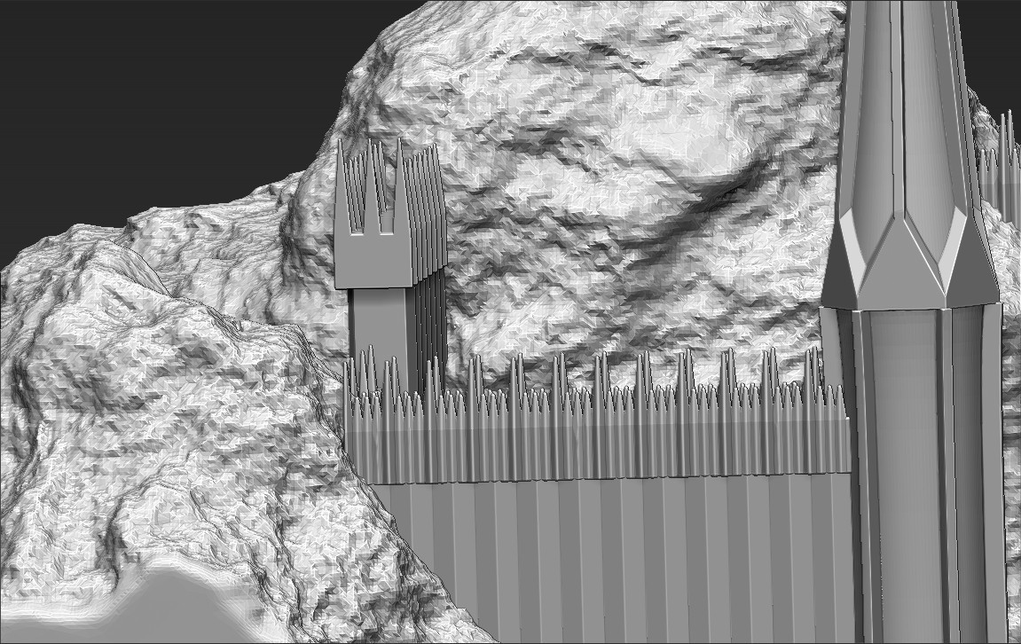 STL file The Black Gate of Mordor from The Lord of the Rings stl obj・3D ...