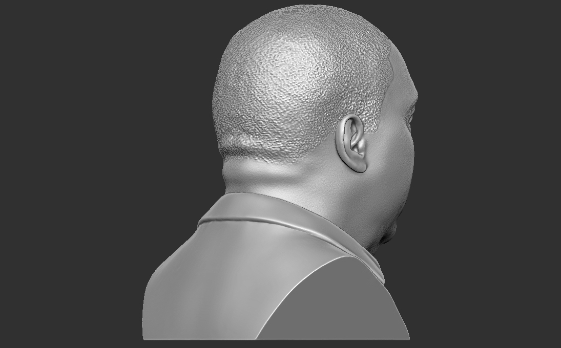3D file The Notorious B.I.G. bust 3D printing ready stl obj formats 👤 ...