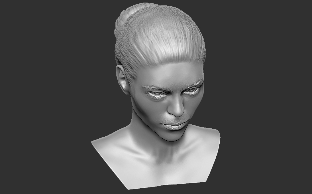 3D file Beautiful woman bust 3D printing ready TYPE 1 👩・3D printer ...