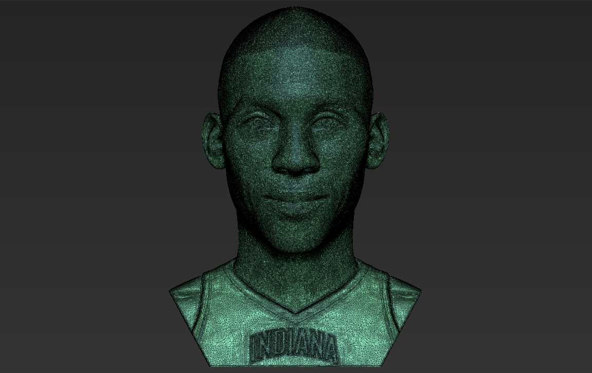 3D file Reggie Miller bust 3D printing ready stl obj formats 👤・Model to ...