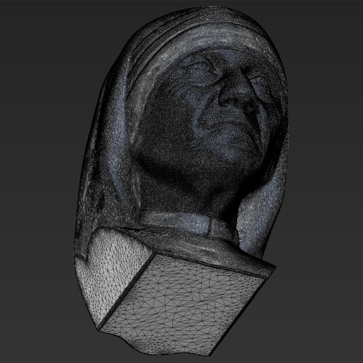 Download STL file Mother Teresa bust 3D printing ready stl obj formats • 3D printing model ・ Cults