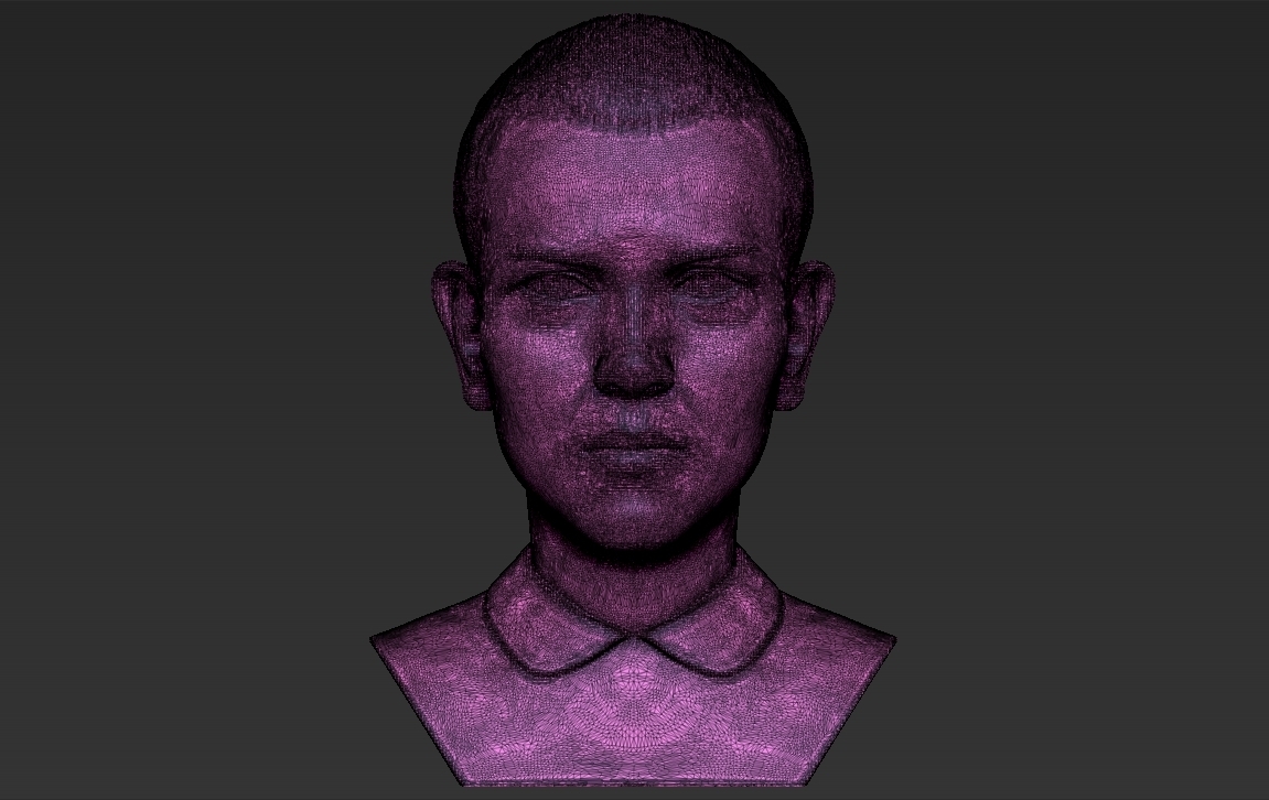 3D file Eleven Stranger Things bust 3D printing ready stl obj formats 👤 ...
