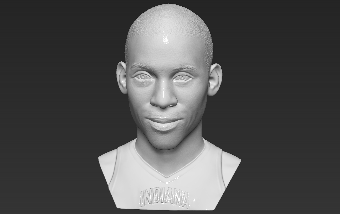 3D file Reggie Miller bust 3D printing ready stl obj formats 👤・Model to ...