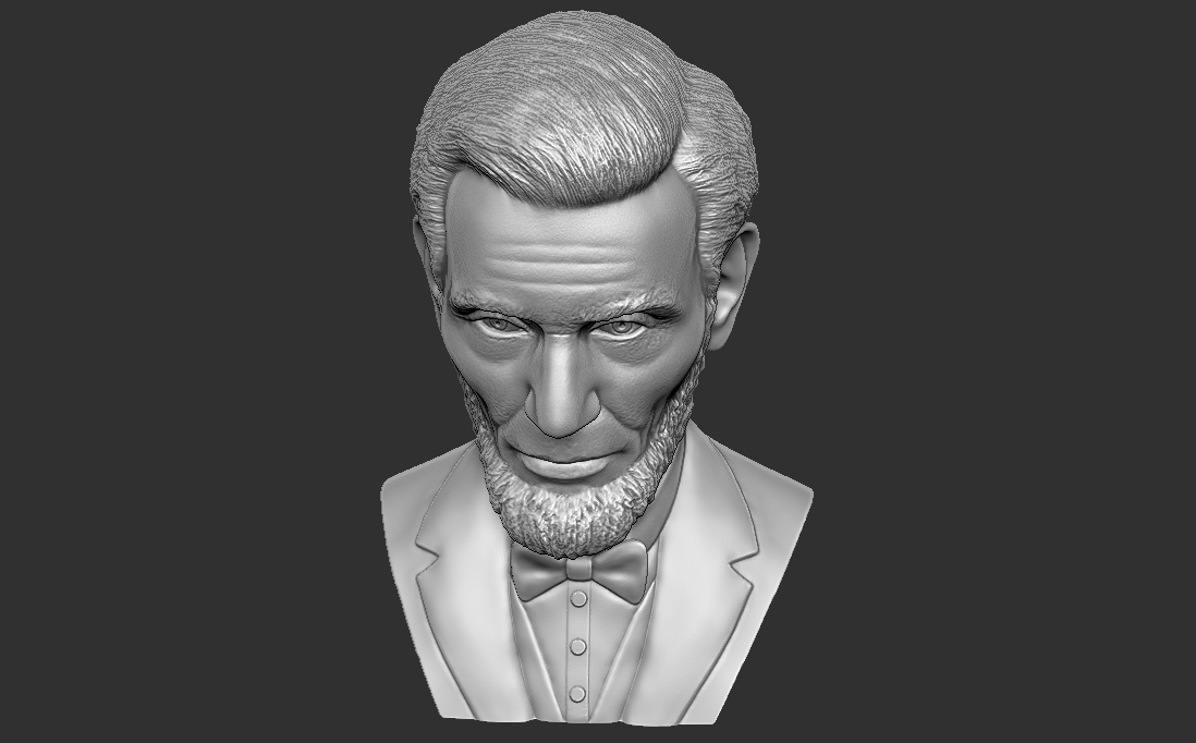 3D file Abraham Lincoln bust 3D printing ready stl obj formats・3D ...