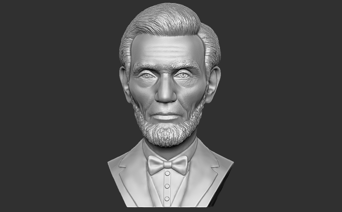 3D file Abraham Lincoln bust 3D printing ready stl obj formats・3D ...